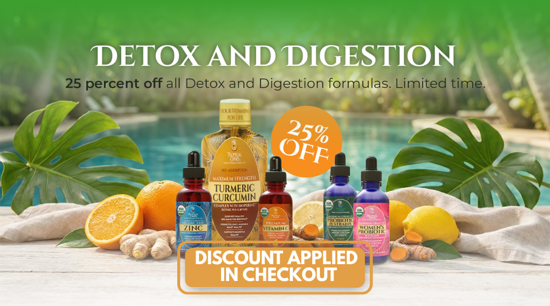 Digestive & Detox – Tropical Oasis Liquid Vitamins & Minerals
