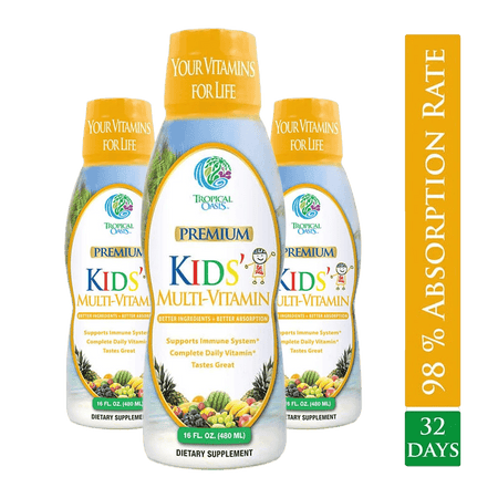 Liquid Multvitamin With Minerals For Kids – Tropical Oasis Liquid ...