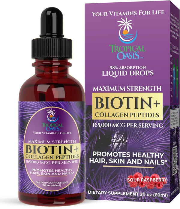 Liquid Biotin Supplement – Tropical Oasis Liquid Vitamins & Minerals