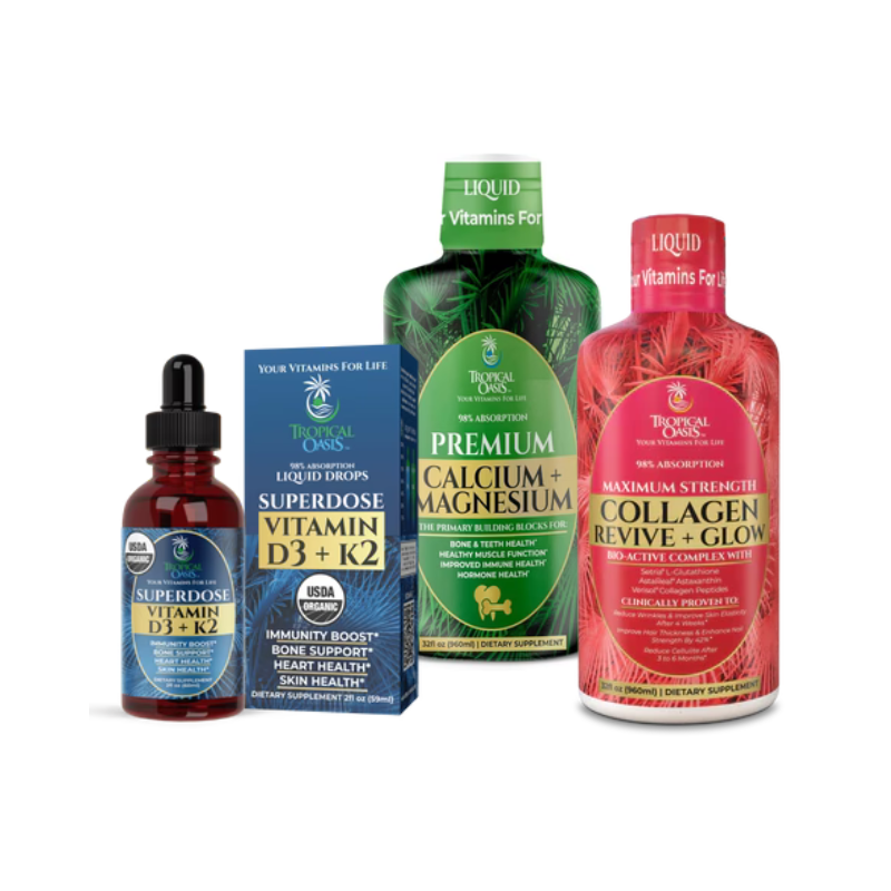 Bone Support Bundle – Tropical Oasis Liquid Vitamins & Minerals
